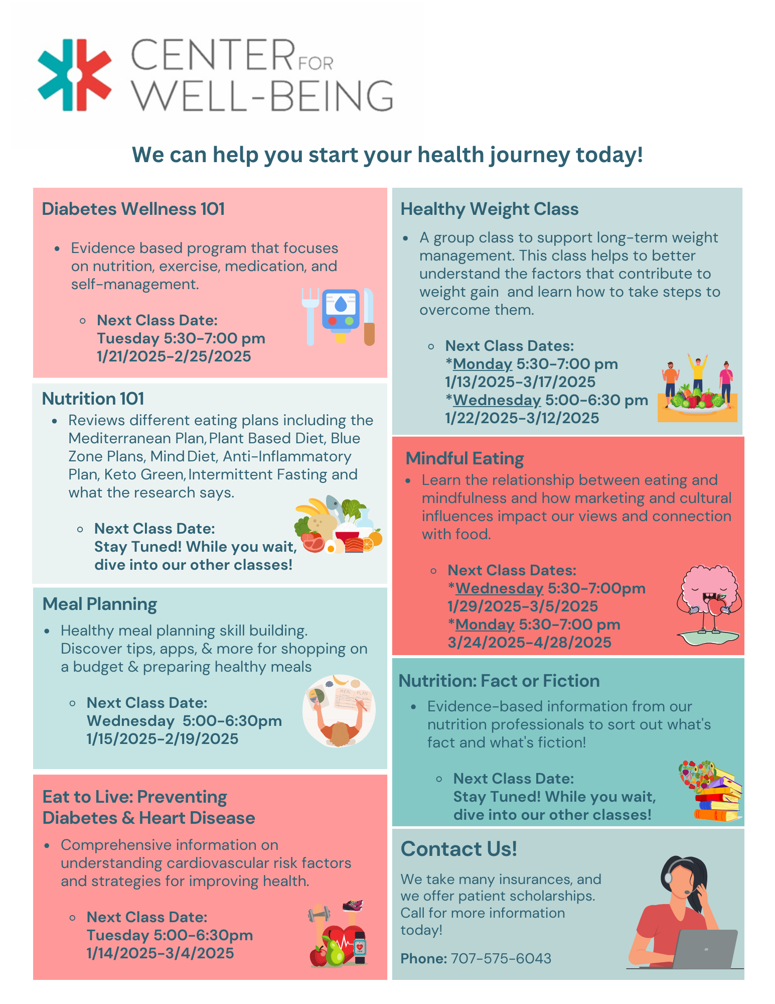 Nutrition Services California | Center for Well-Being